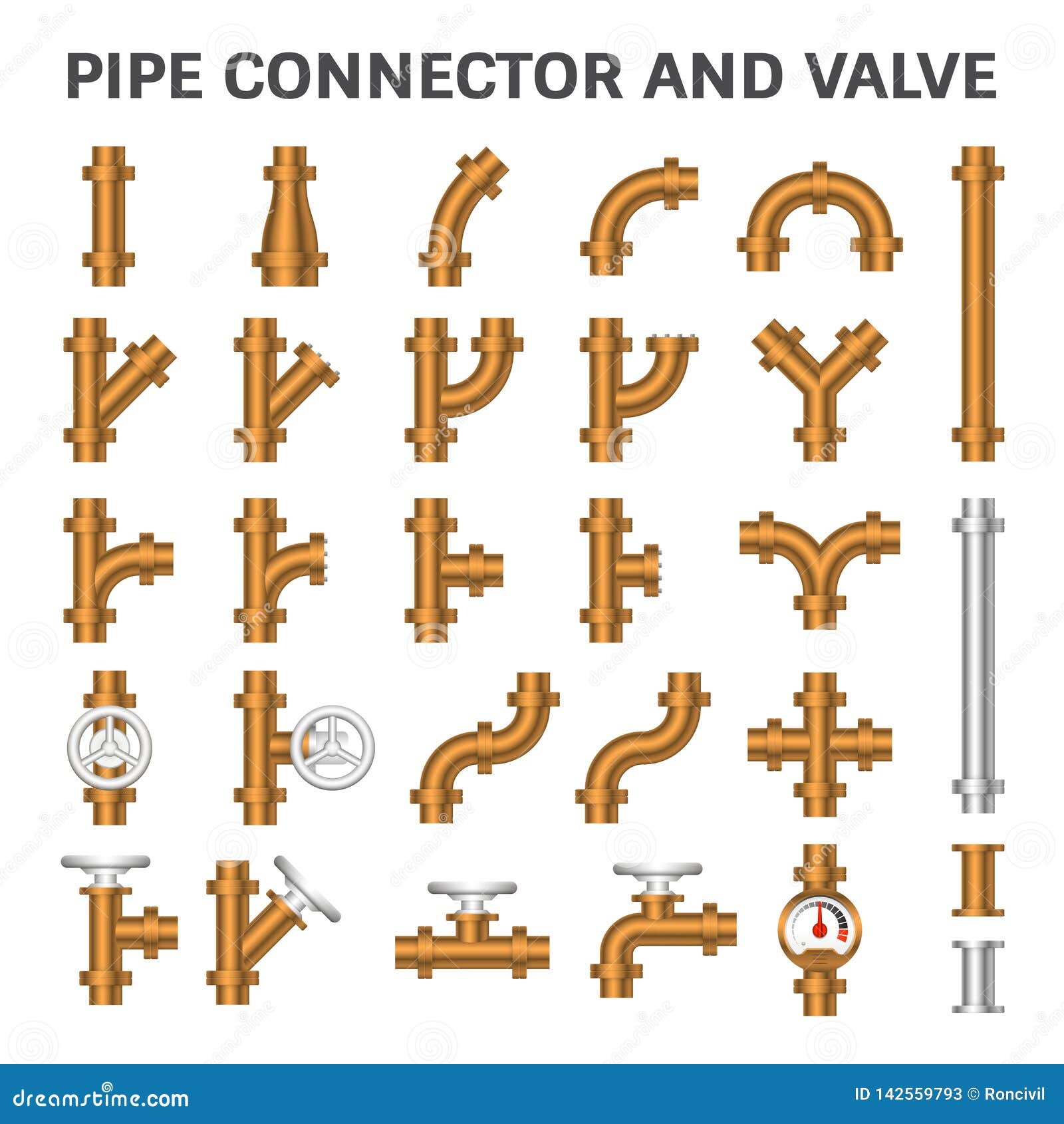Pipe Connector Icon Vector Illustration | CartoonDealer.com #96140968