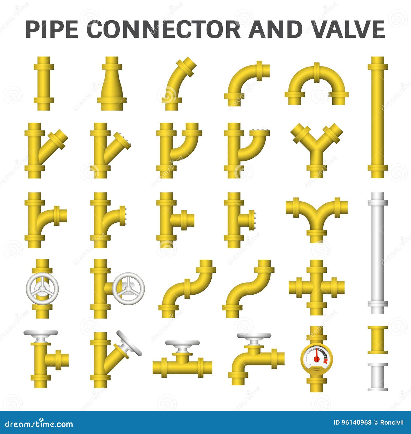 Pipe Connector Icon Cartoon Vector | CartoonDealer.com #85294109