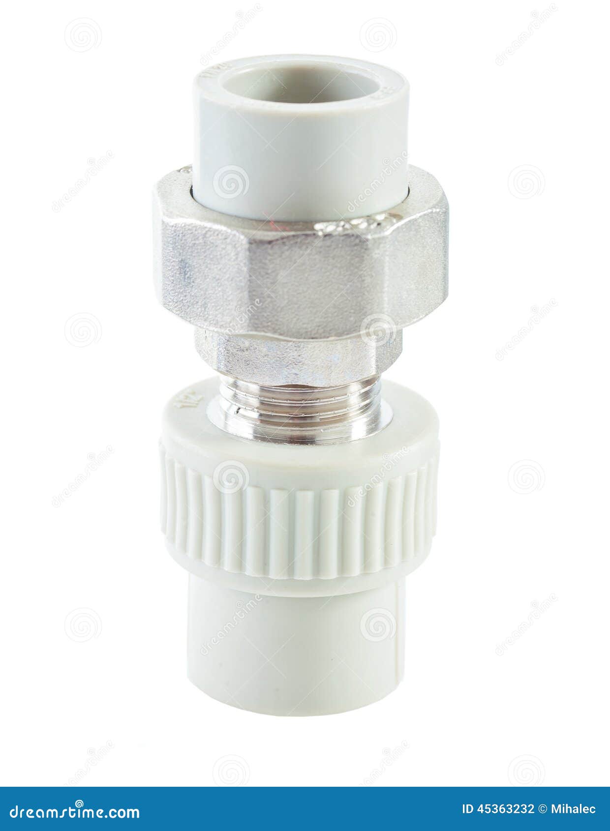 Pipe Connector Isolated on White Stock Photo - Image of culverts, range ...