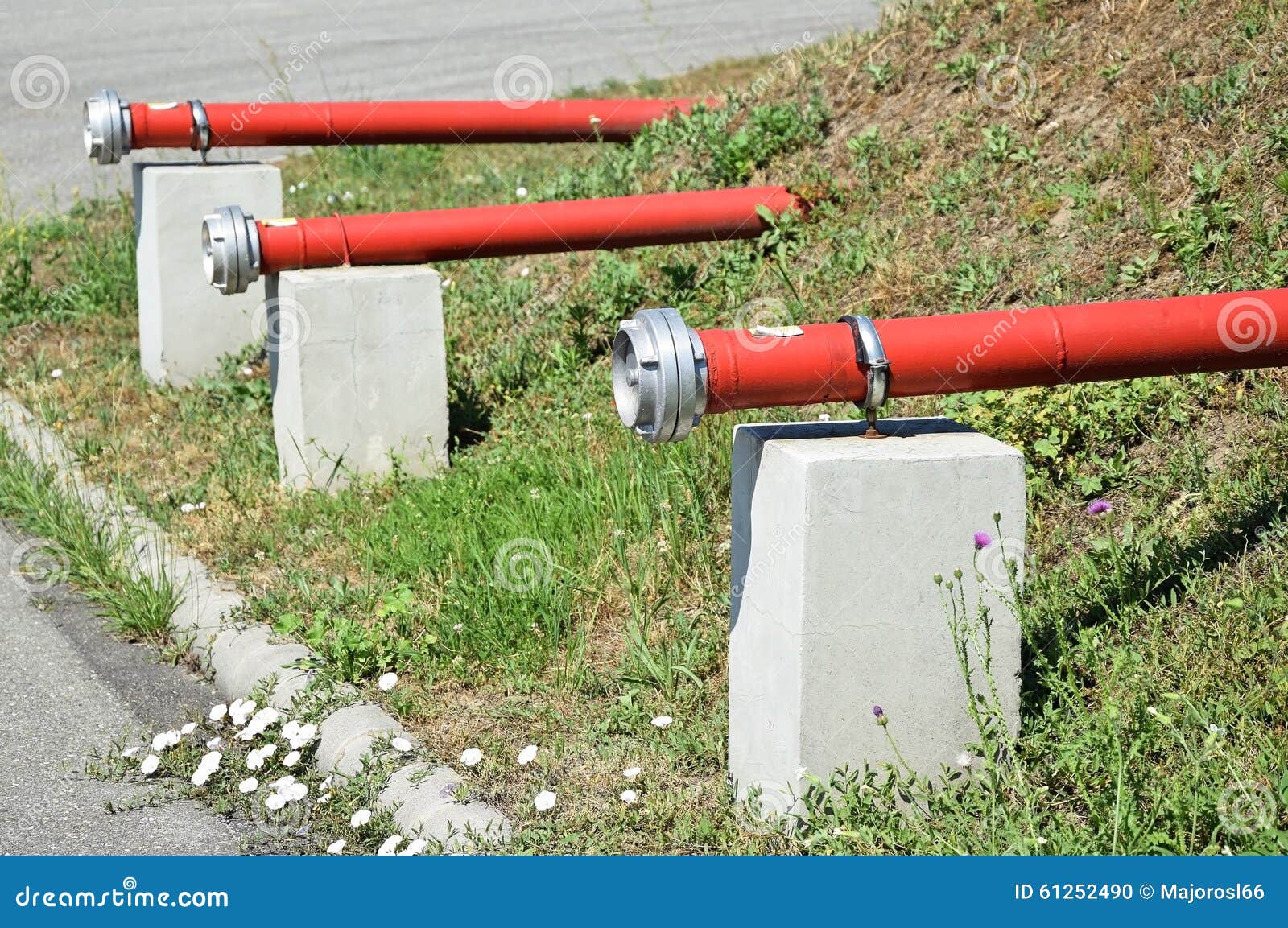 Pipe Connectors of the Fire Hydrant Stock Photo - Image of focus, metal ...