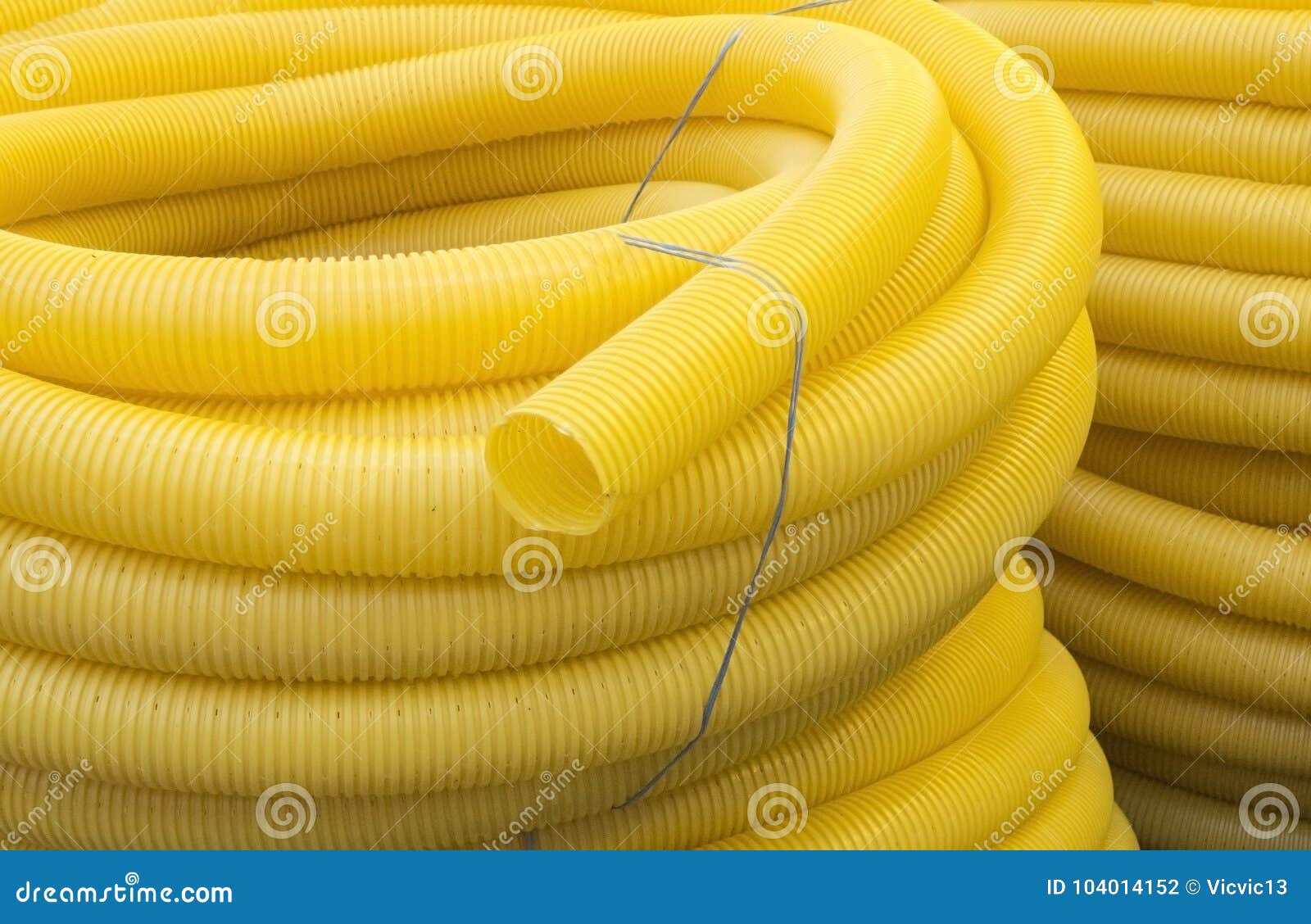 Plastic corrugated pipe stock photo. Image of corrugated - 104014152