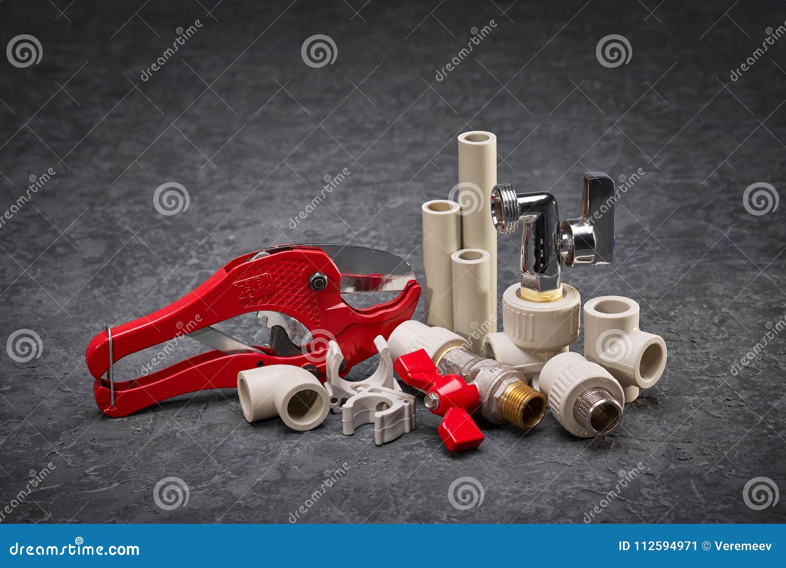 Accessories for Plumbing and Heating Stock Image - Image of details ...