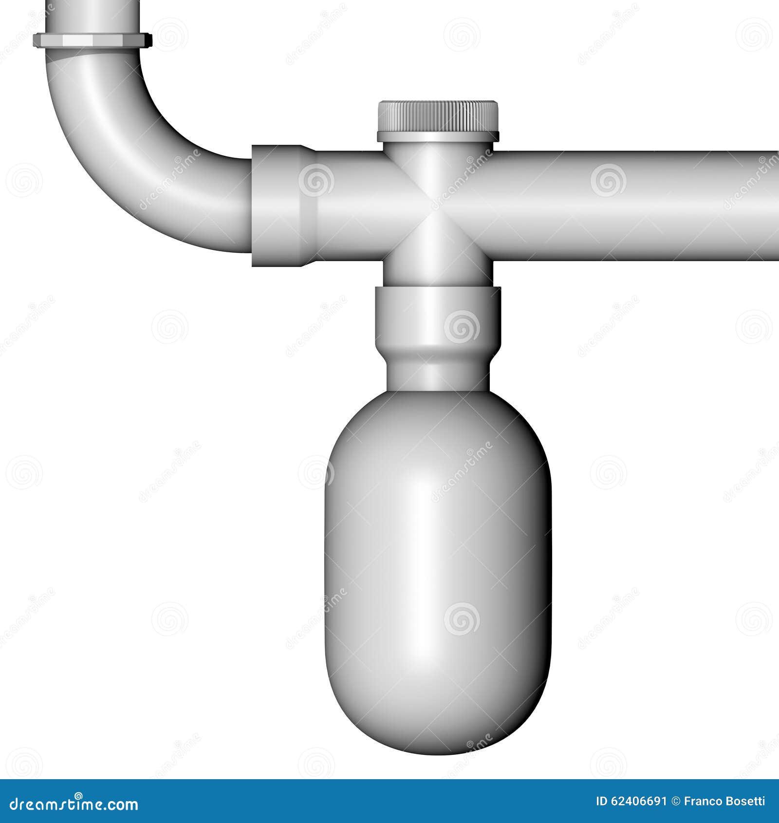 Pipe Drain Water Siphon stock illustration. Illustration of drainage ...