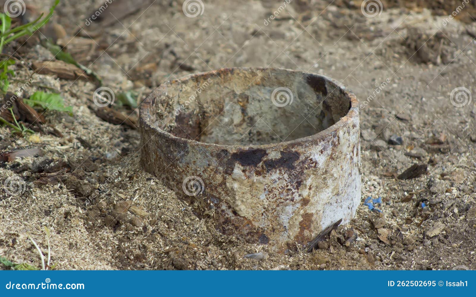 Pipe Dug into Ground Under Foundation Building Stock Image - Image of ...
