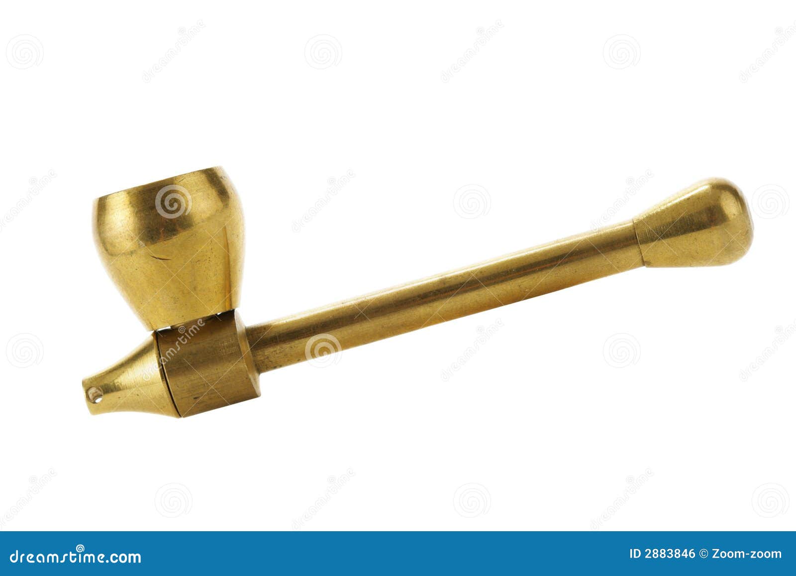 Pipe en laiton photo stock. Image du fermer, laiton, hachage - 2883846