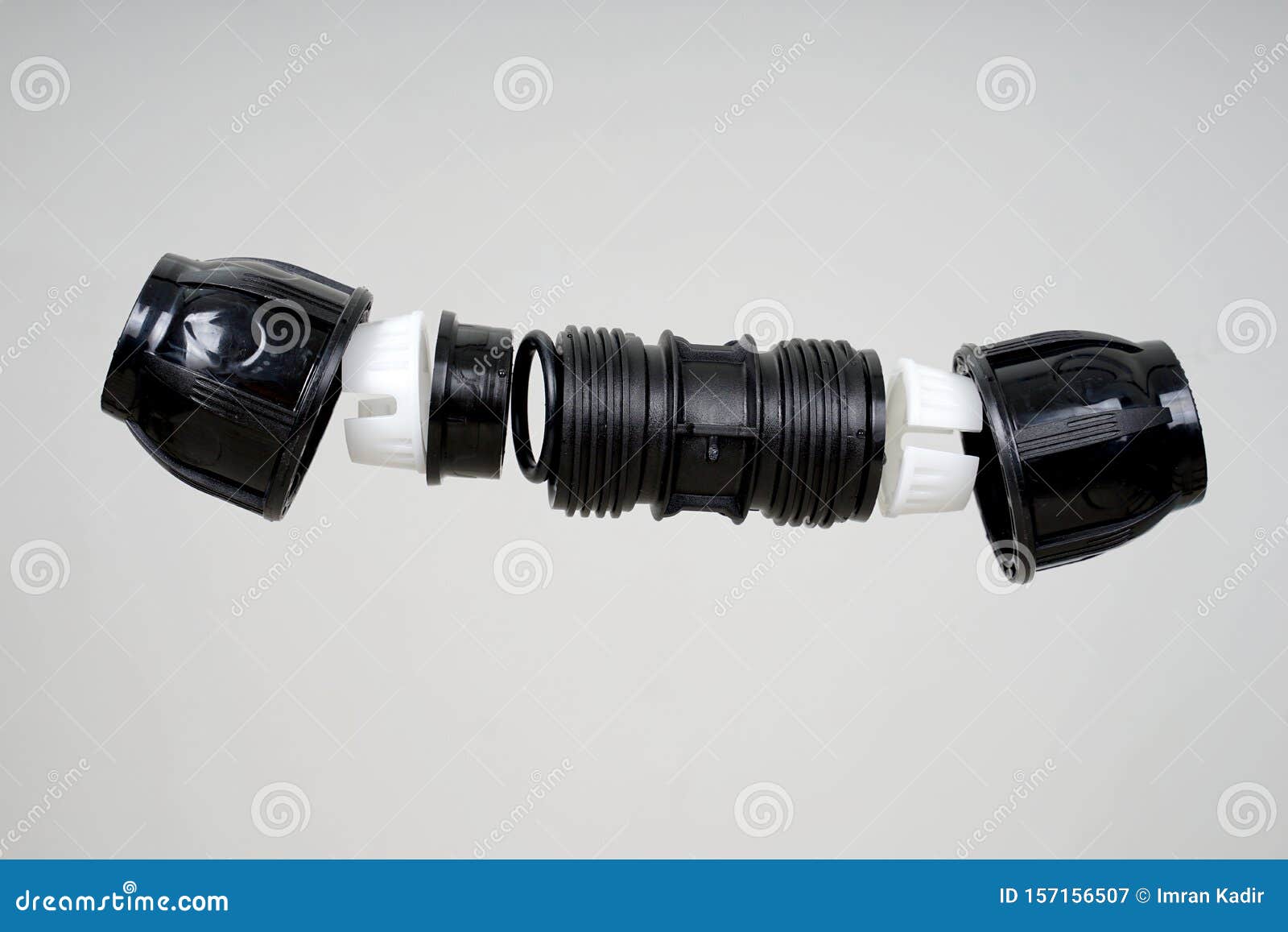 Pipe Extension Isolated White Stock Image - Image of industrial ...