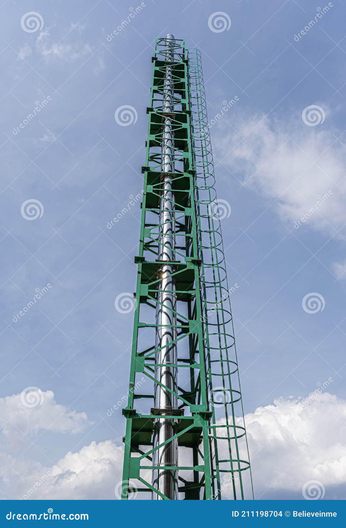 The Building and the Pipe of the External Boiler Room for Heating ...