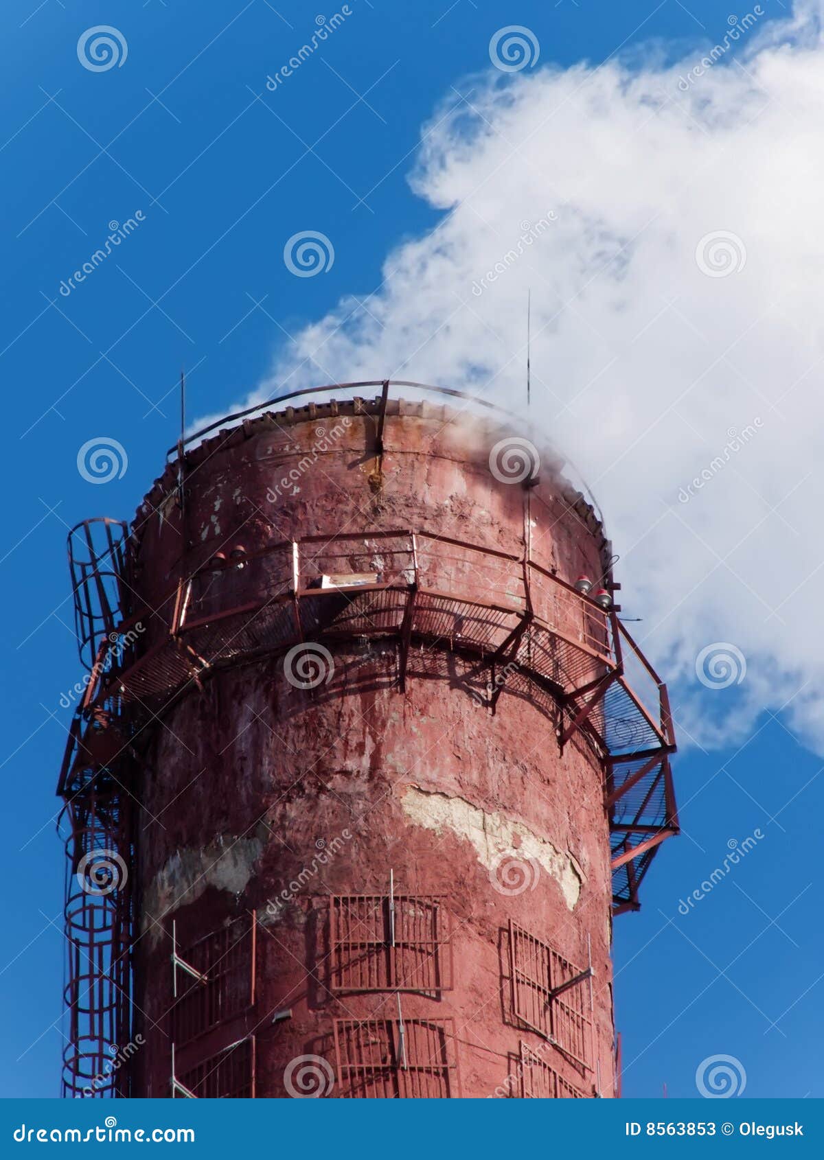Pipe factory stock image. Image of concrete, emission - 8563853