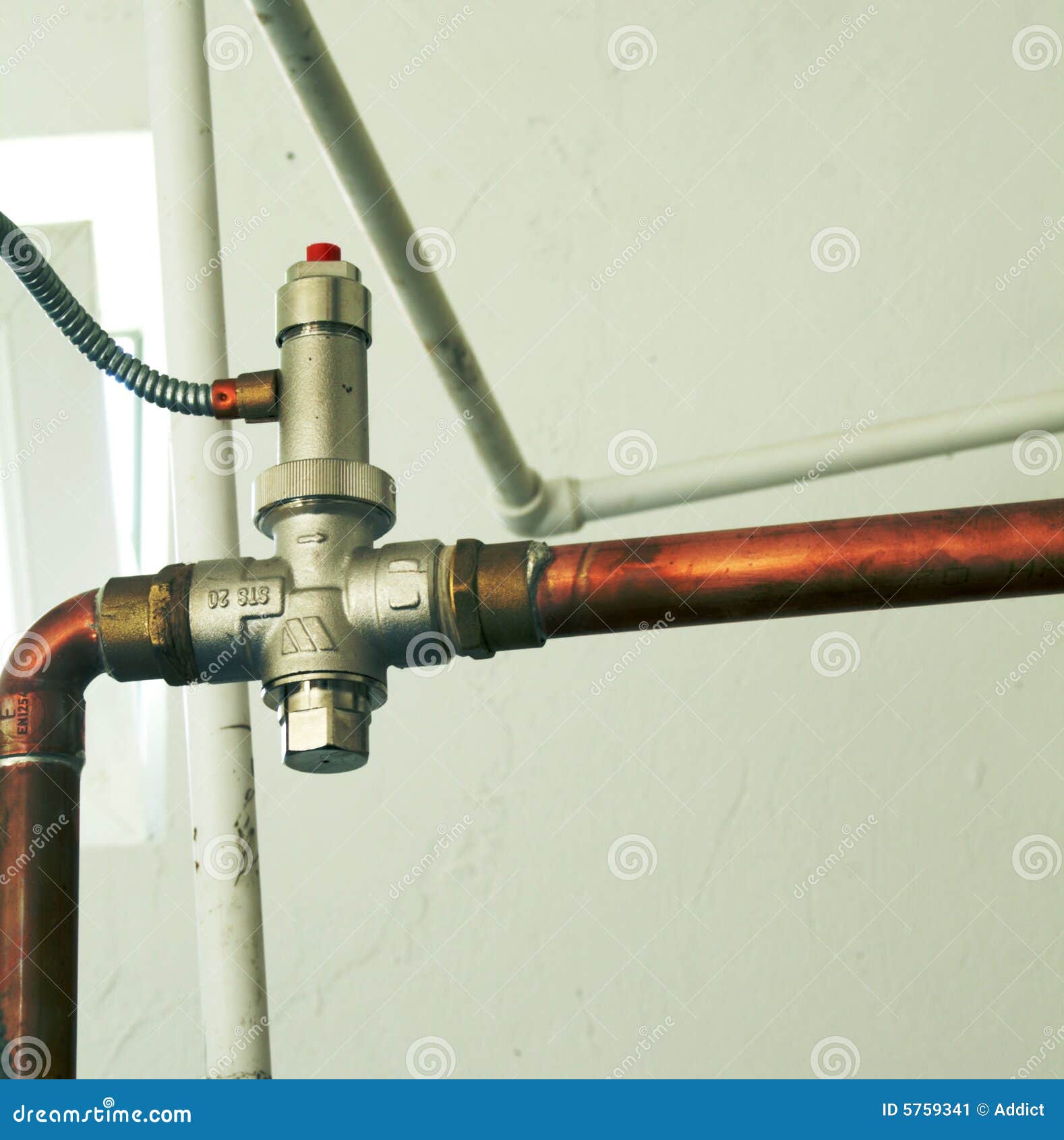 Pipe and faucet stock image. Image of clean, pouring, lash - 5759341