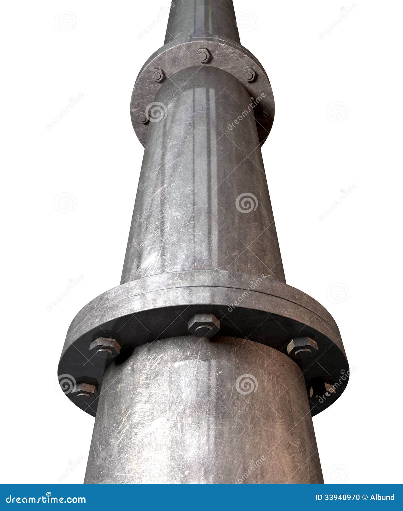 Pipe with Flanges stock photo. Image of iron, shot, start - 33940970