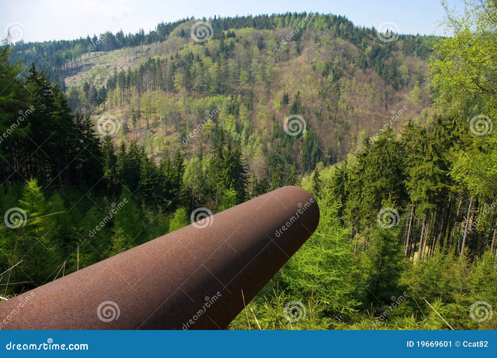Pipe in the forest stock image. Image of grass, europe - 19669601