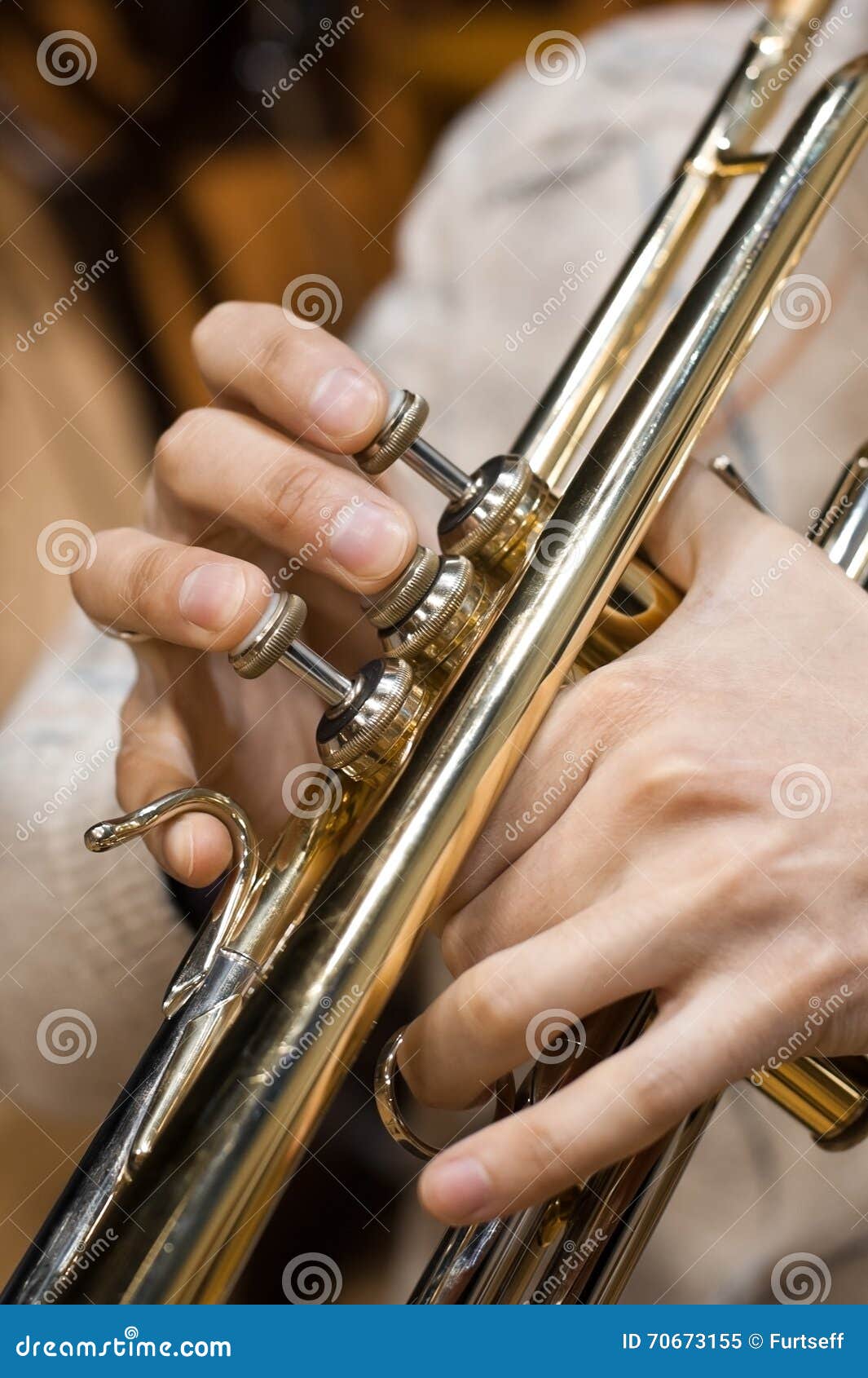 The Pipe in the Hands of a Musician Stock Image - Image of human ...