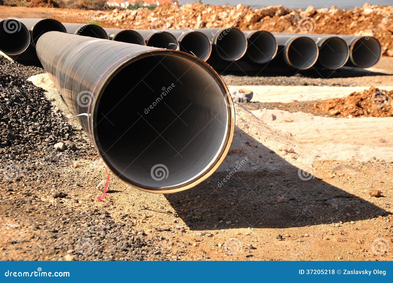 Pipe hole. stock photo. Image of outdoor, shadow, ground - 37205218