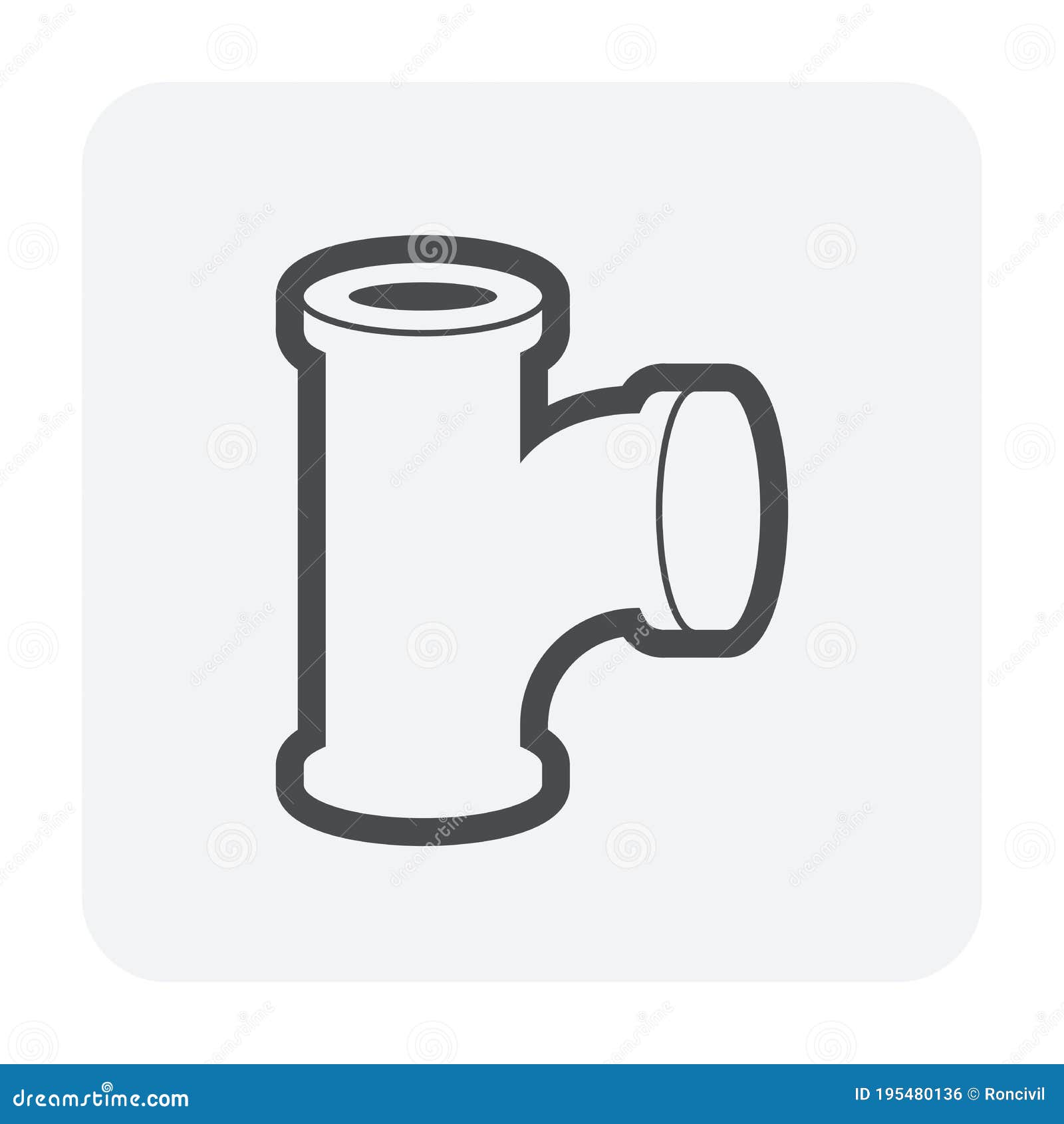 Pipe Icon And Flange Fitting Icon. Vector Illustration | CartoonDealer ...