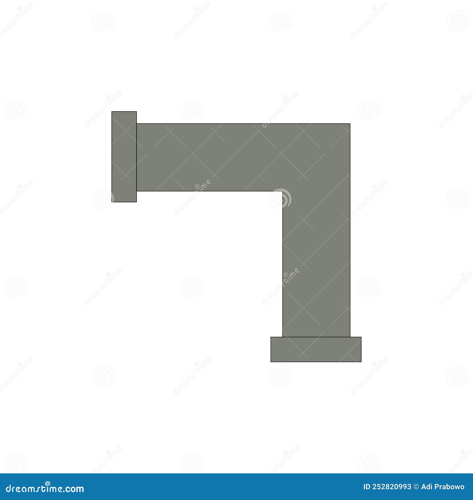 Pipe Icon Logo Vector Design Stock Vector - Illustration of metal ...