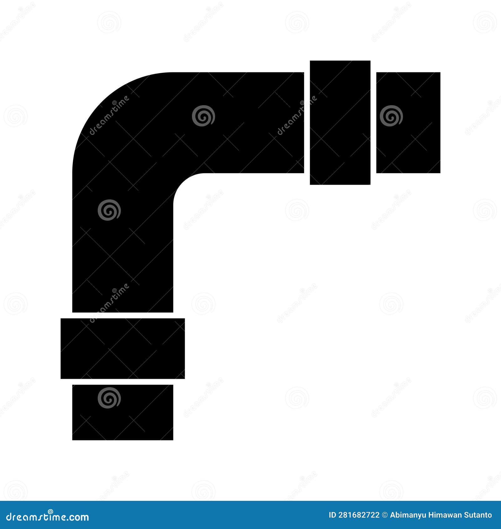 Pipe icon vector stock vector. Illustration of industry - 281682722