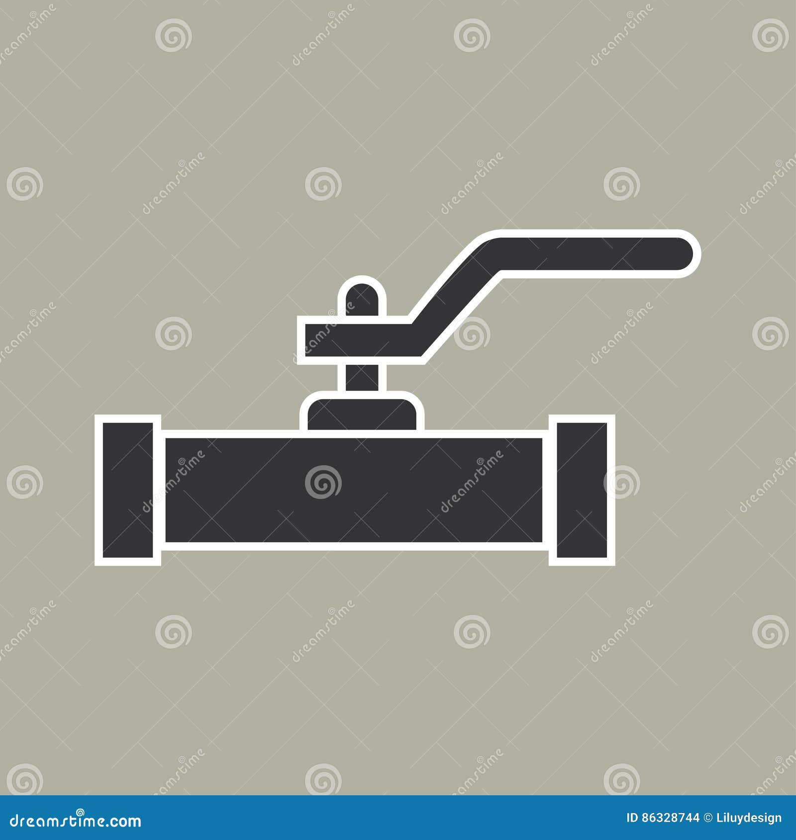 Pipe icon vector stock vector. Illustration of repair - 86328744