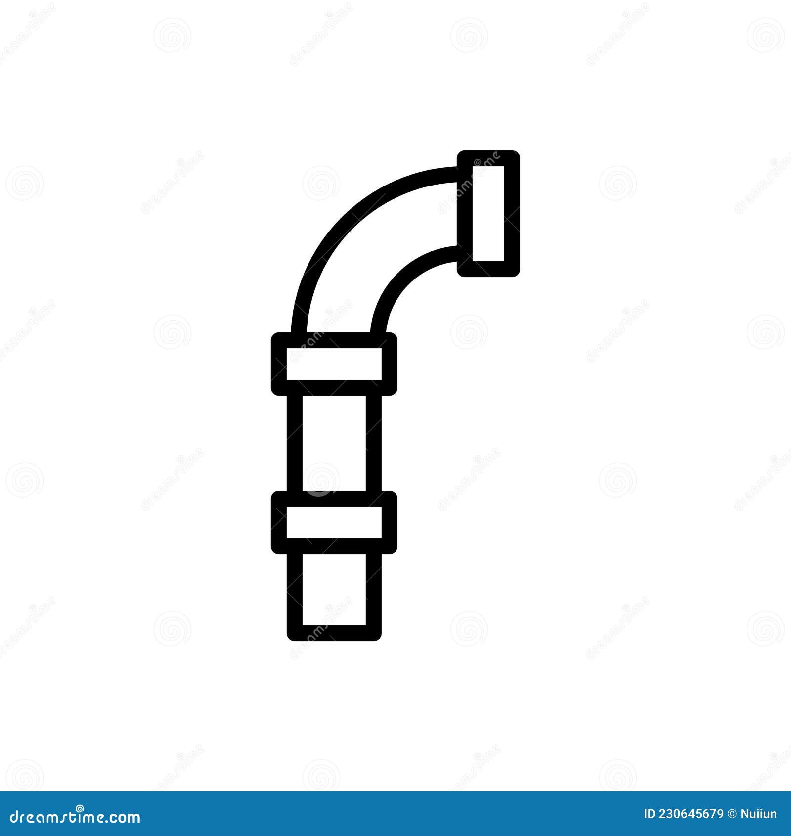 Pipe Icon, Water Pipe Vector Illustration Stock Vector - Illustration ...