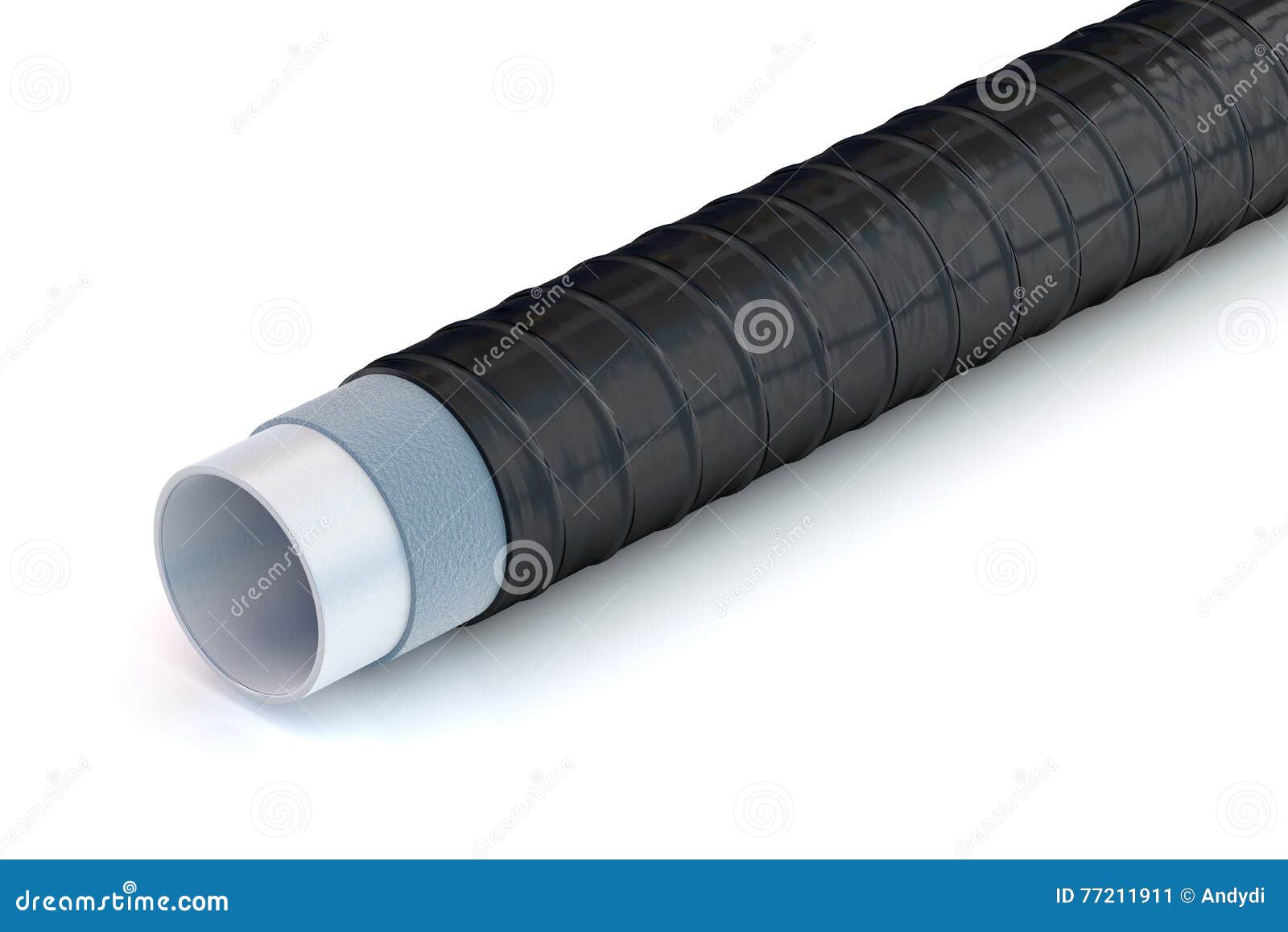 Pipe with Insulation Coatings Stock Illustration - Illustration of ...
