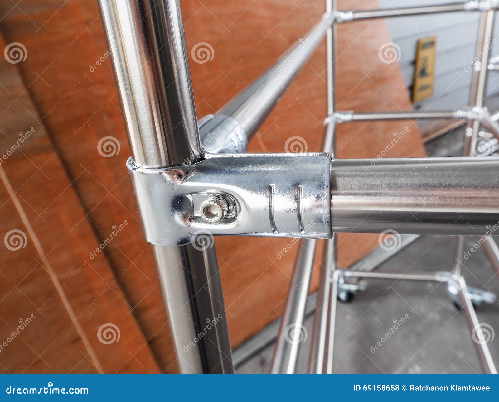 Pipe joint stainless stock photo. Image of factory, hardware - 69158658