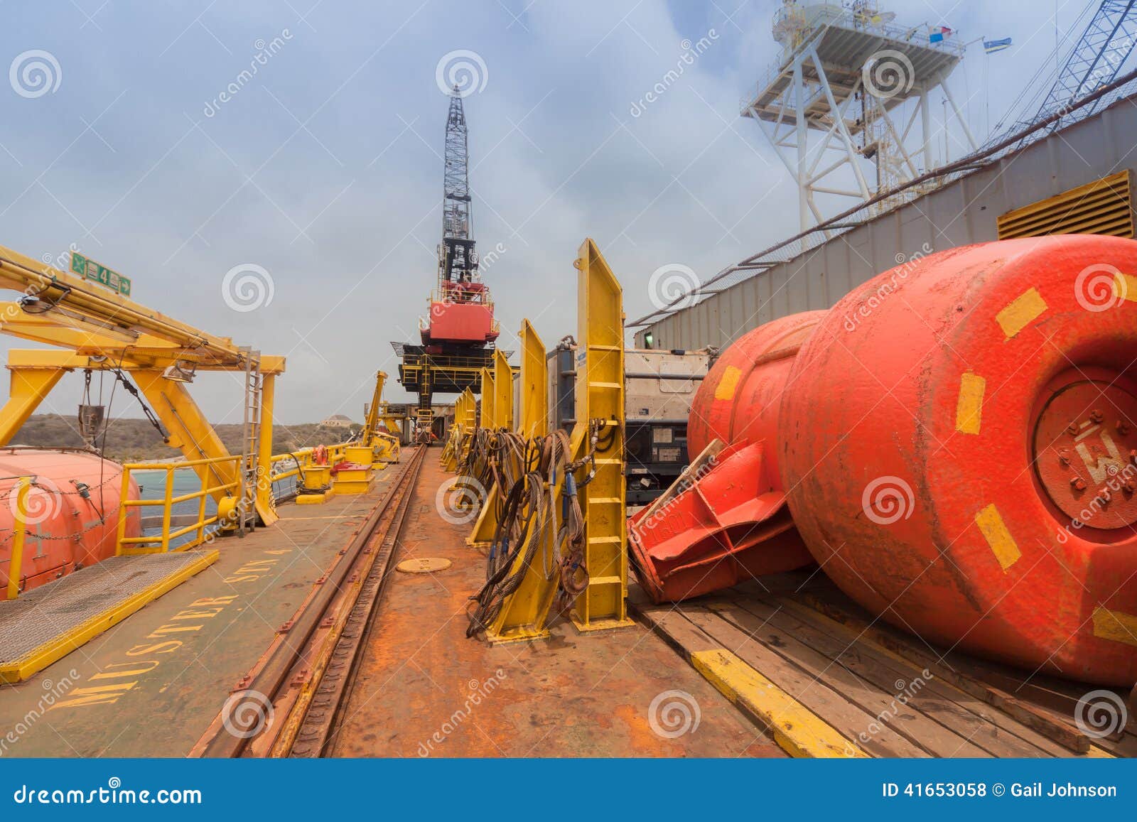 Pipe Layer stock photo. Image of ocean, crane, caribbean - 41653058