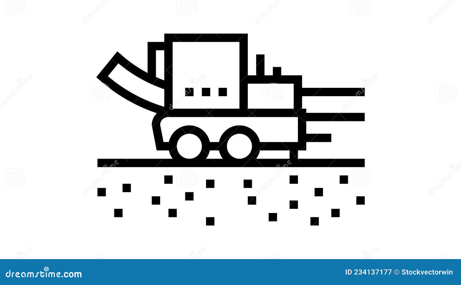 Pipe Layer Machine Line Icon Animation Stock Video - Video of trailer ...