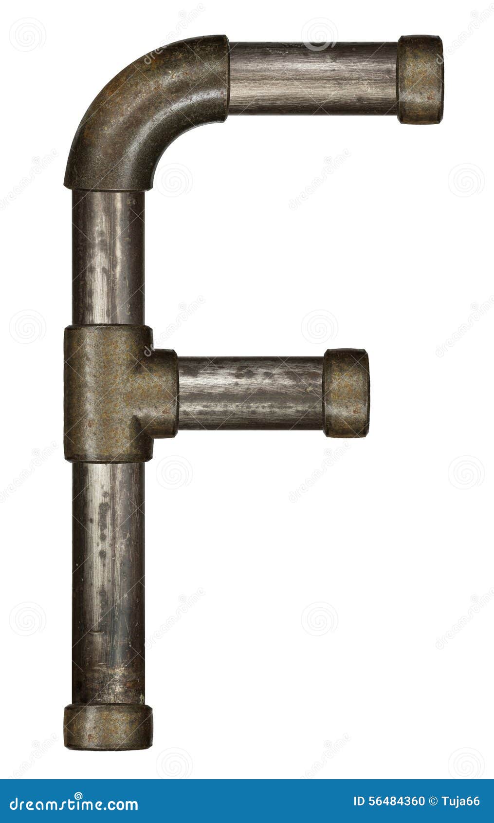 Pipe letter stock photo. Image of metallic, industrial - 56484360