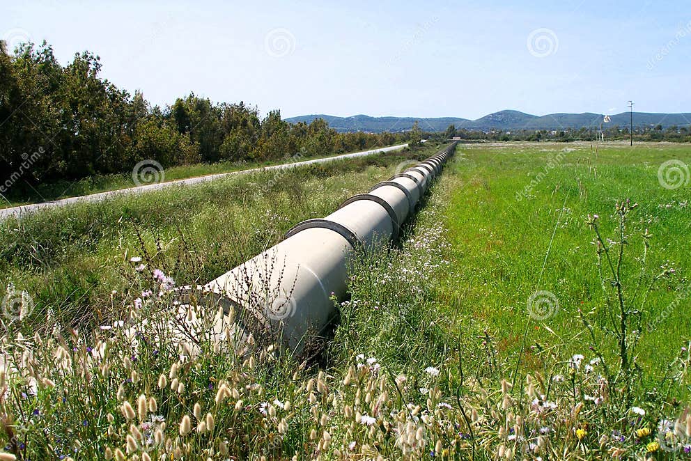 Pipe-line stock image. Image of pipe, length, water, line - 390289