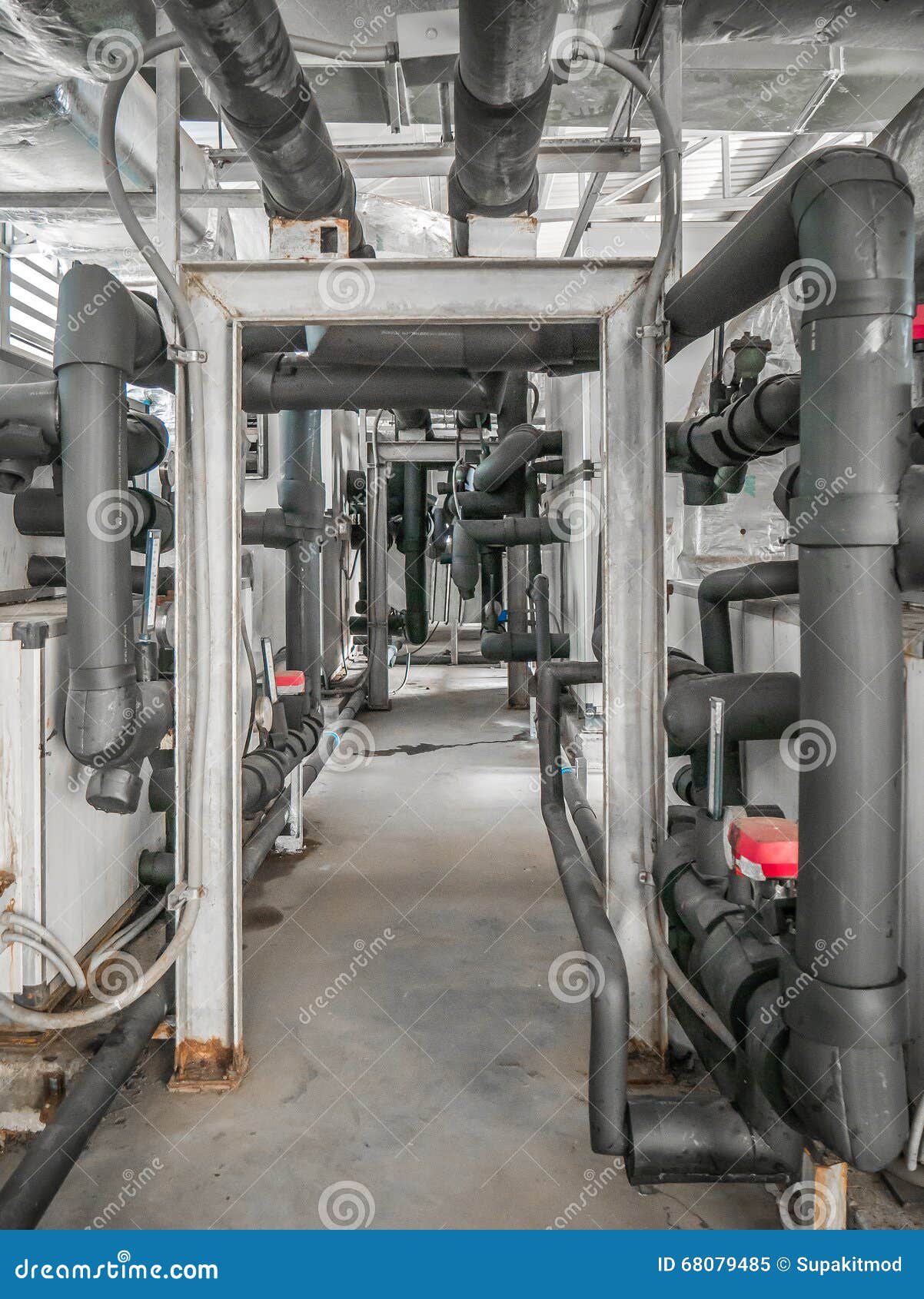 Pipe line in factory stock image. Image of tube, pipe - 68079485