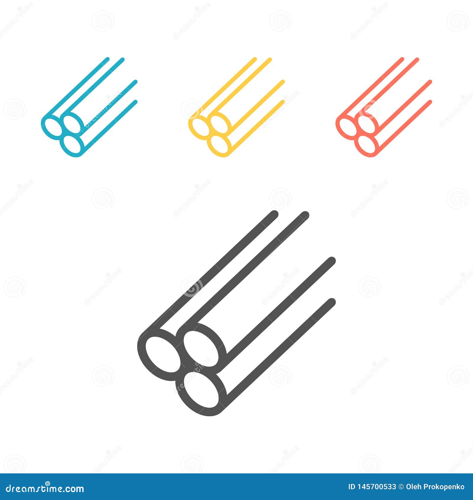 Pipe Line Icon. Vector Signs for Web Graphics. Stock Vector ...