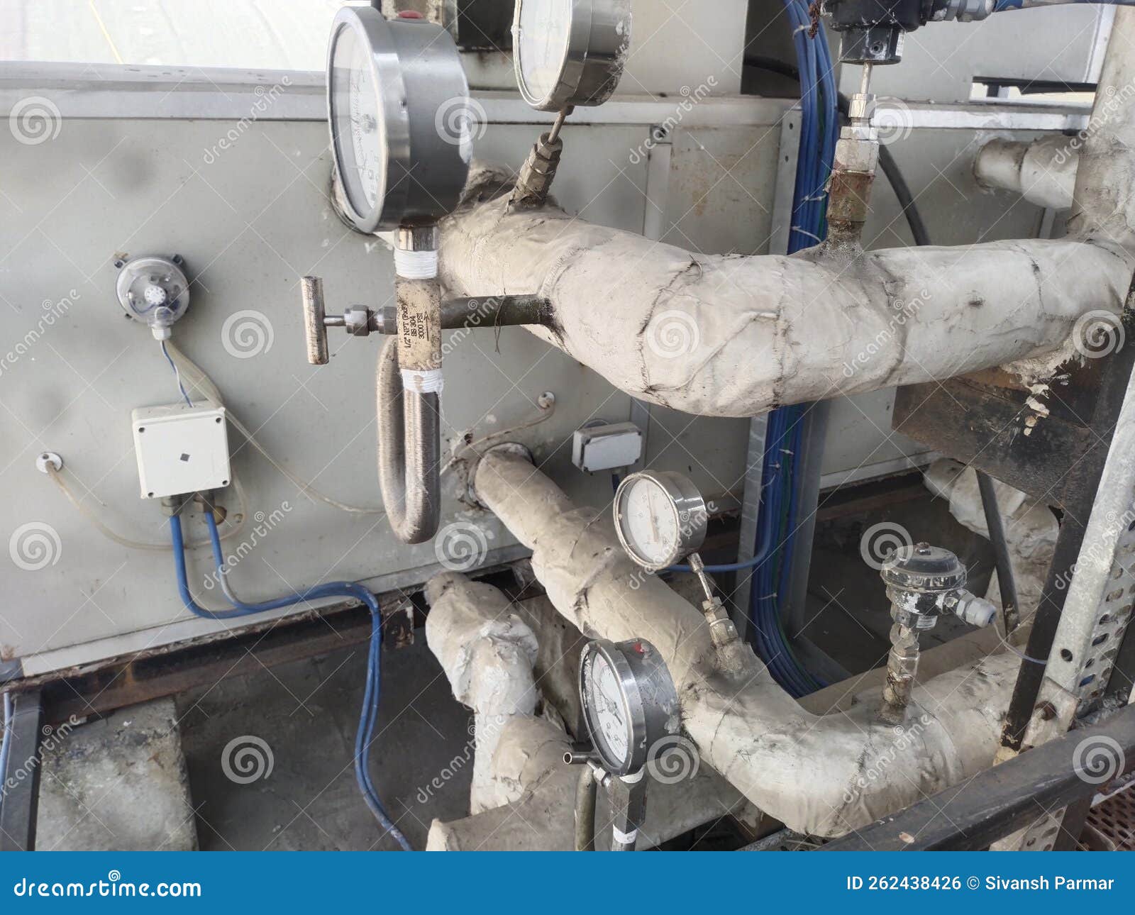 Pipe Line and Machine Industry Stock Photo - Image of machine, iron ...