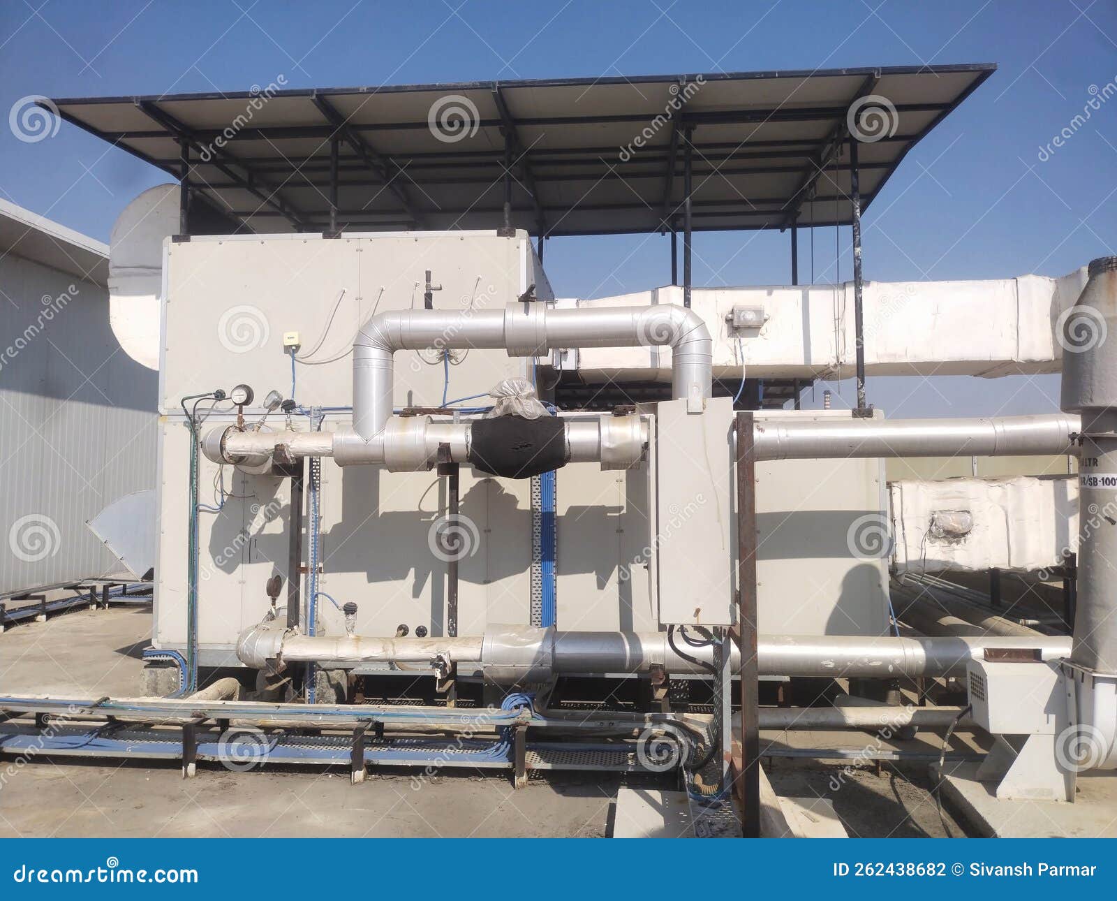 Pipe Line and Machine Industry Stock Photo - Image of industry, wheel ...