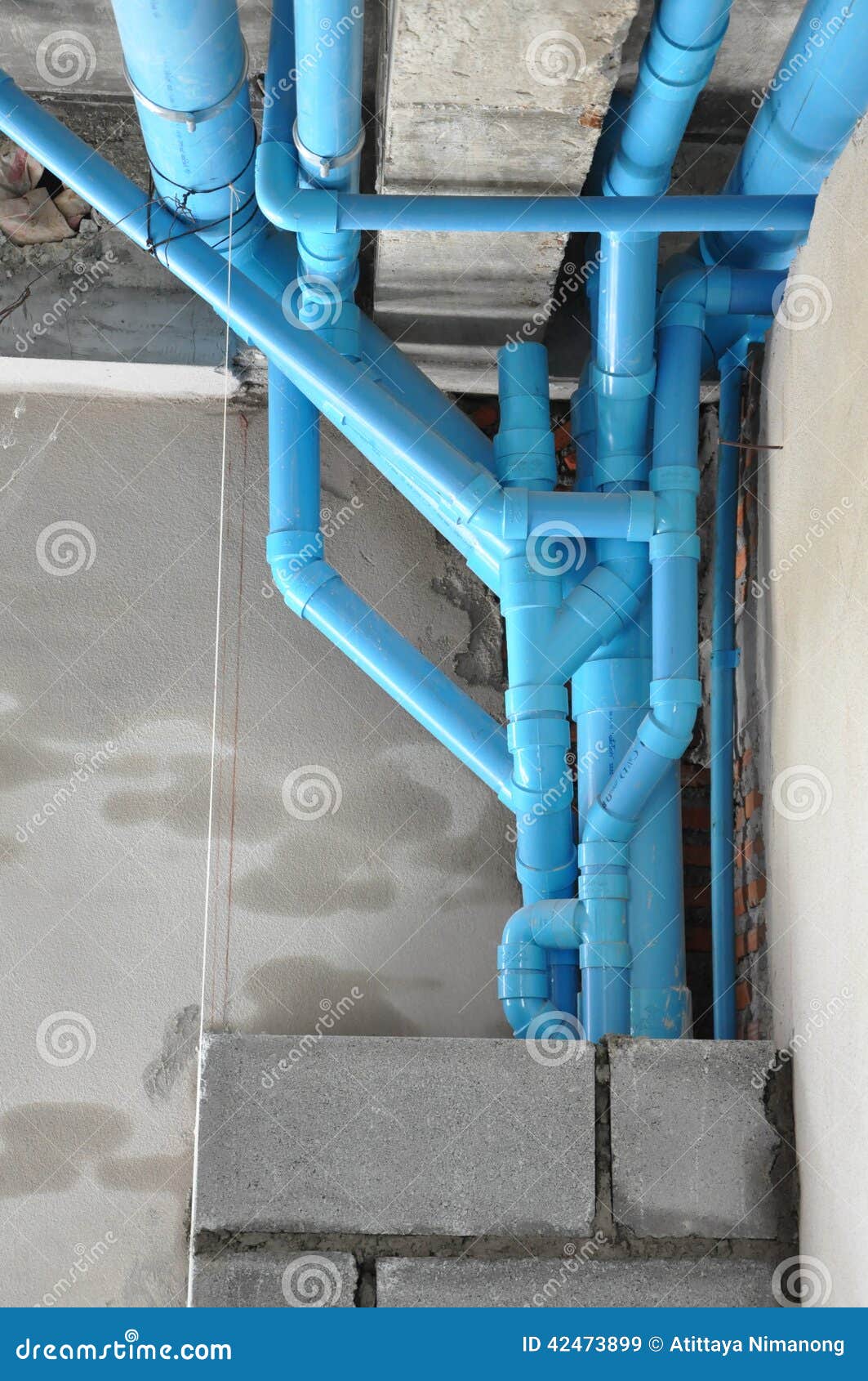 Pipe stock image. Image of water, system, construction - 42473899