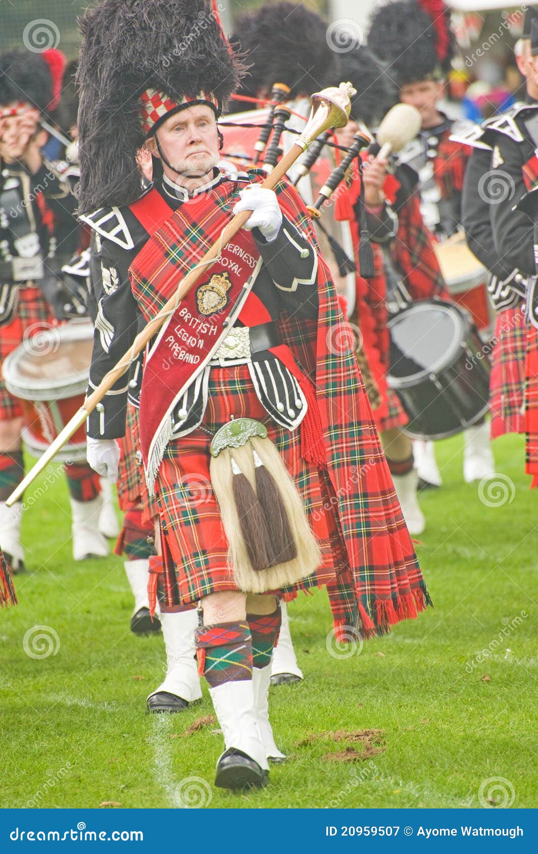 Pipe Major at Glenurquhart Highland Games. Editorial Photography ...