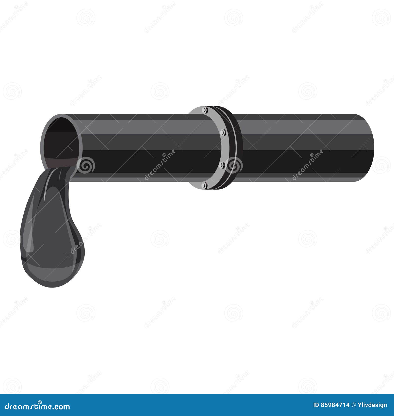 Pipe with Oil Icon, Cartoon Style Stock Vector - Illustration of ...