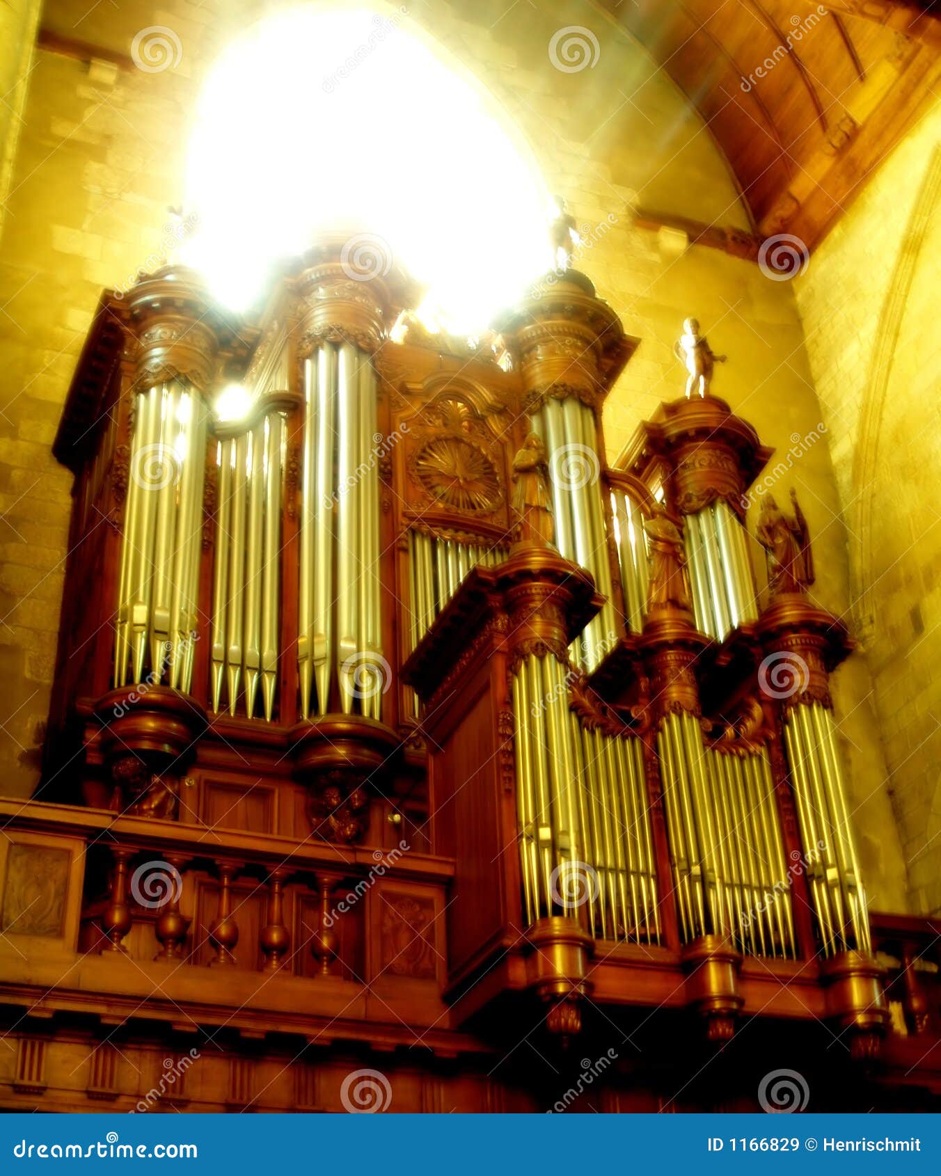 Pipe organ stock image. Image of music, instrument, place - 1166829