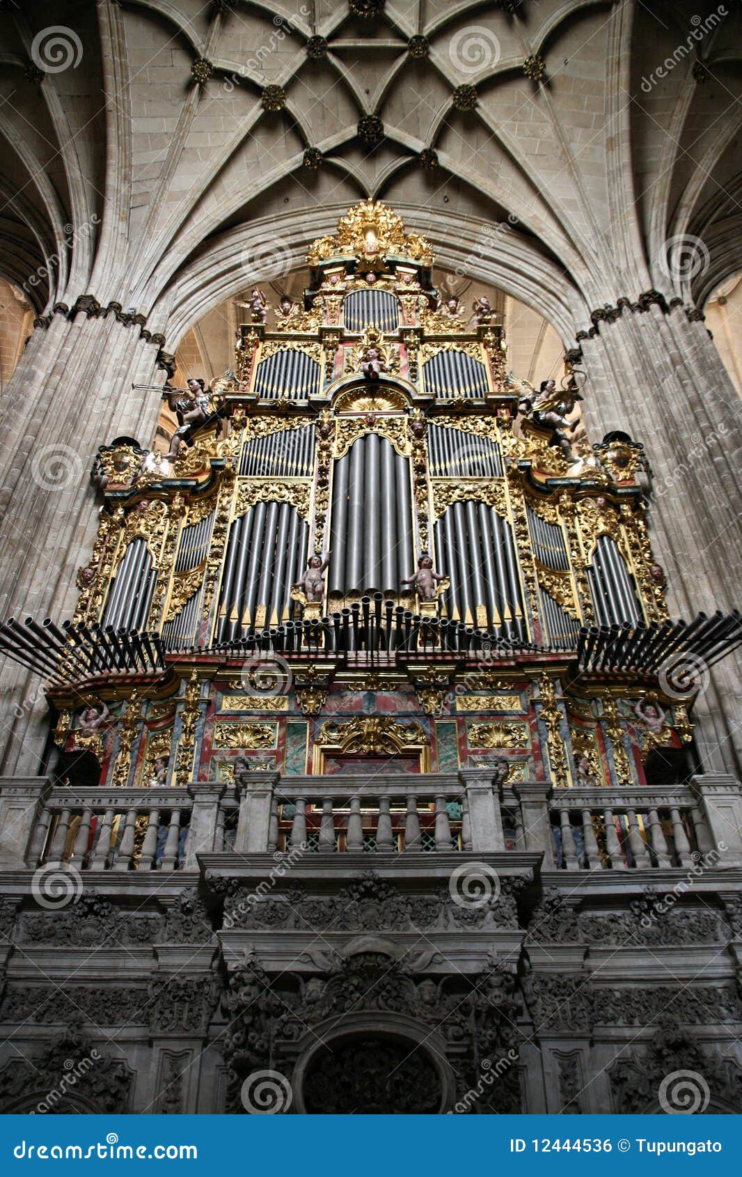 Pipe organ stock photo. Image of historical, cathedral - 12444536