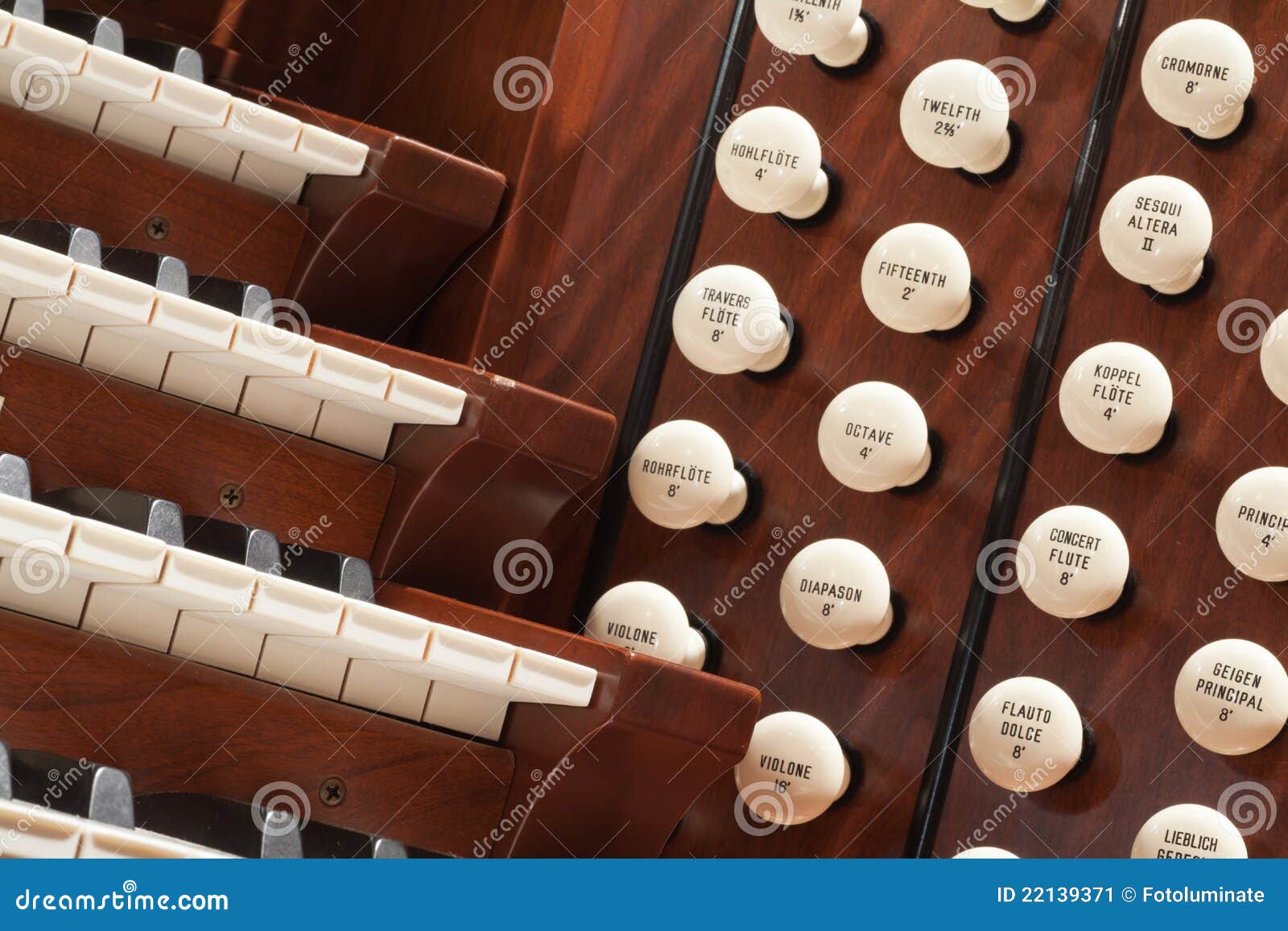 Pipe Organ Stops