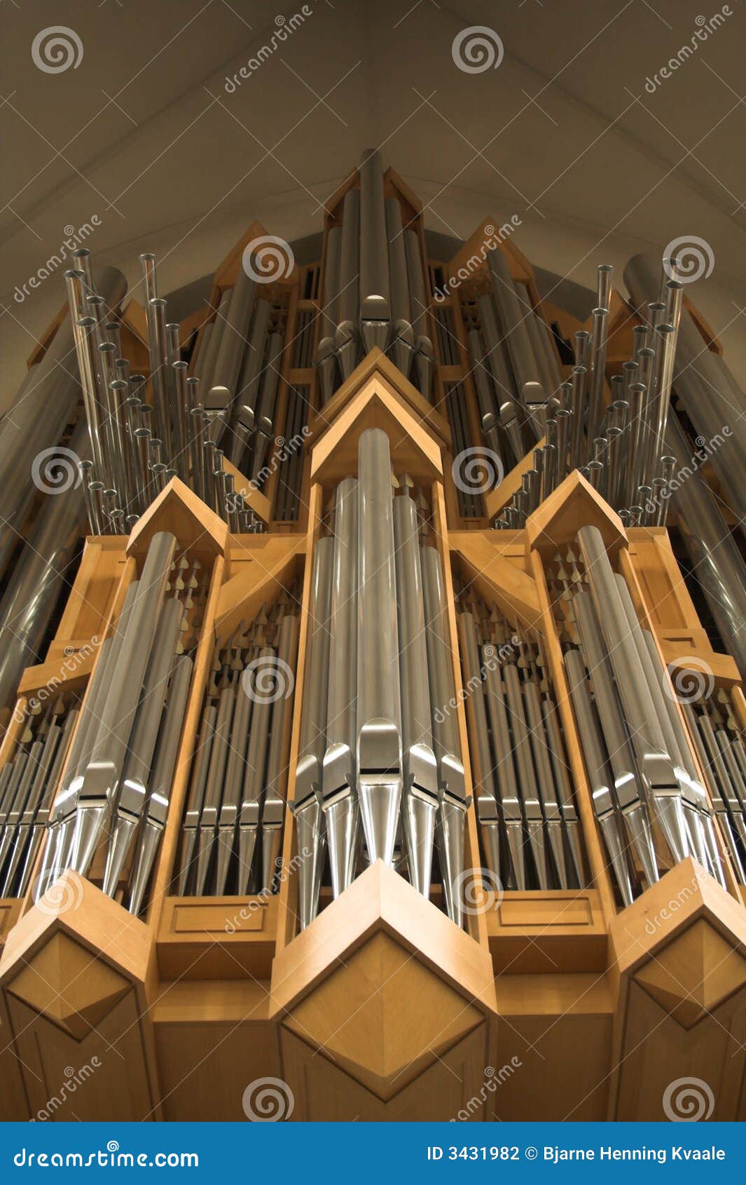Pipe organ stock photo. Image of church, instrument, wood - 3431982