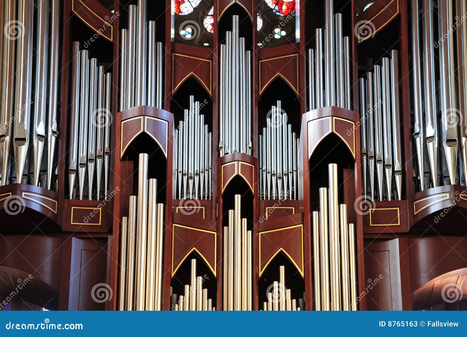 Pipe organ stock image. Image of column, british, organ - 8765163