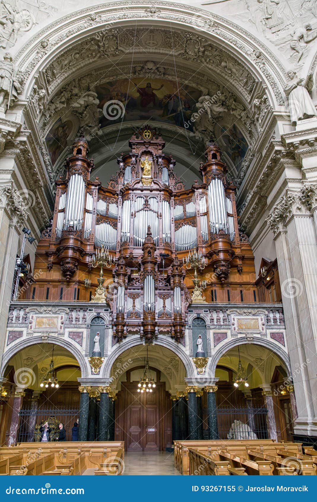 Pipe Organ in Berlin Cathedral, German Editorial Image - Image of ...