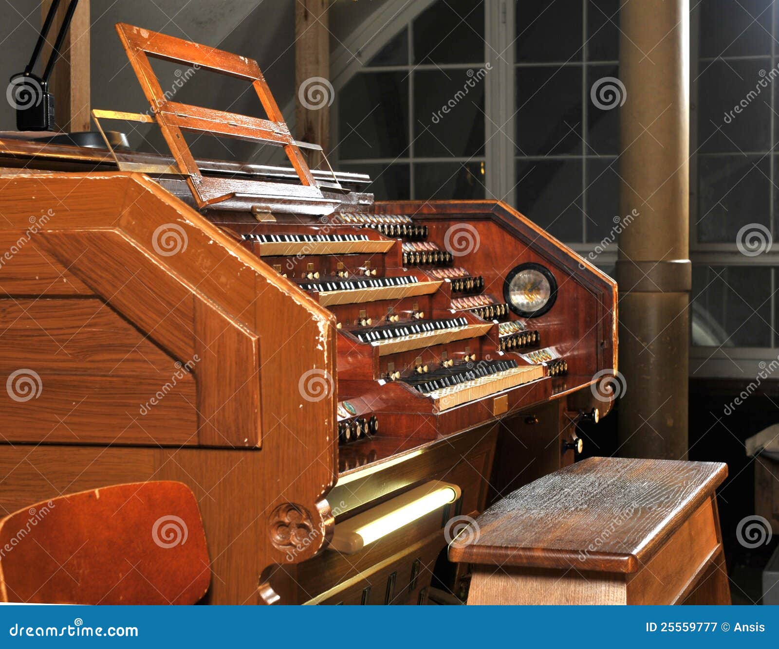 Pipe organ in Cathedral stock image. Image of contrast - 25559777