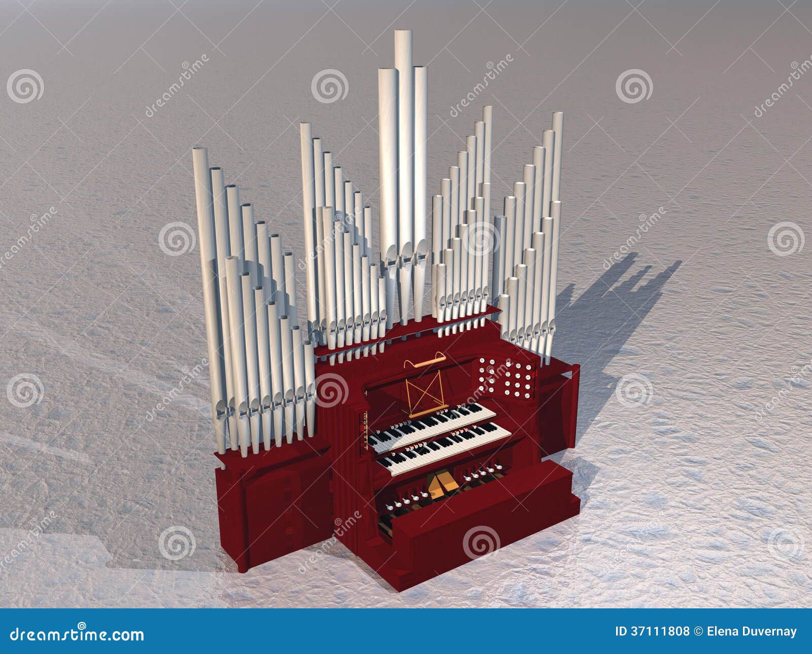 Pipe Organ Logo Template. Musical Instrument Vector Design ...