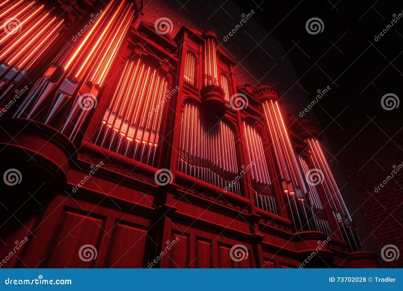 Pipe Organ Icon With Pipes Cartoon Vector | CartoonDealer.com #171713029