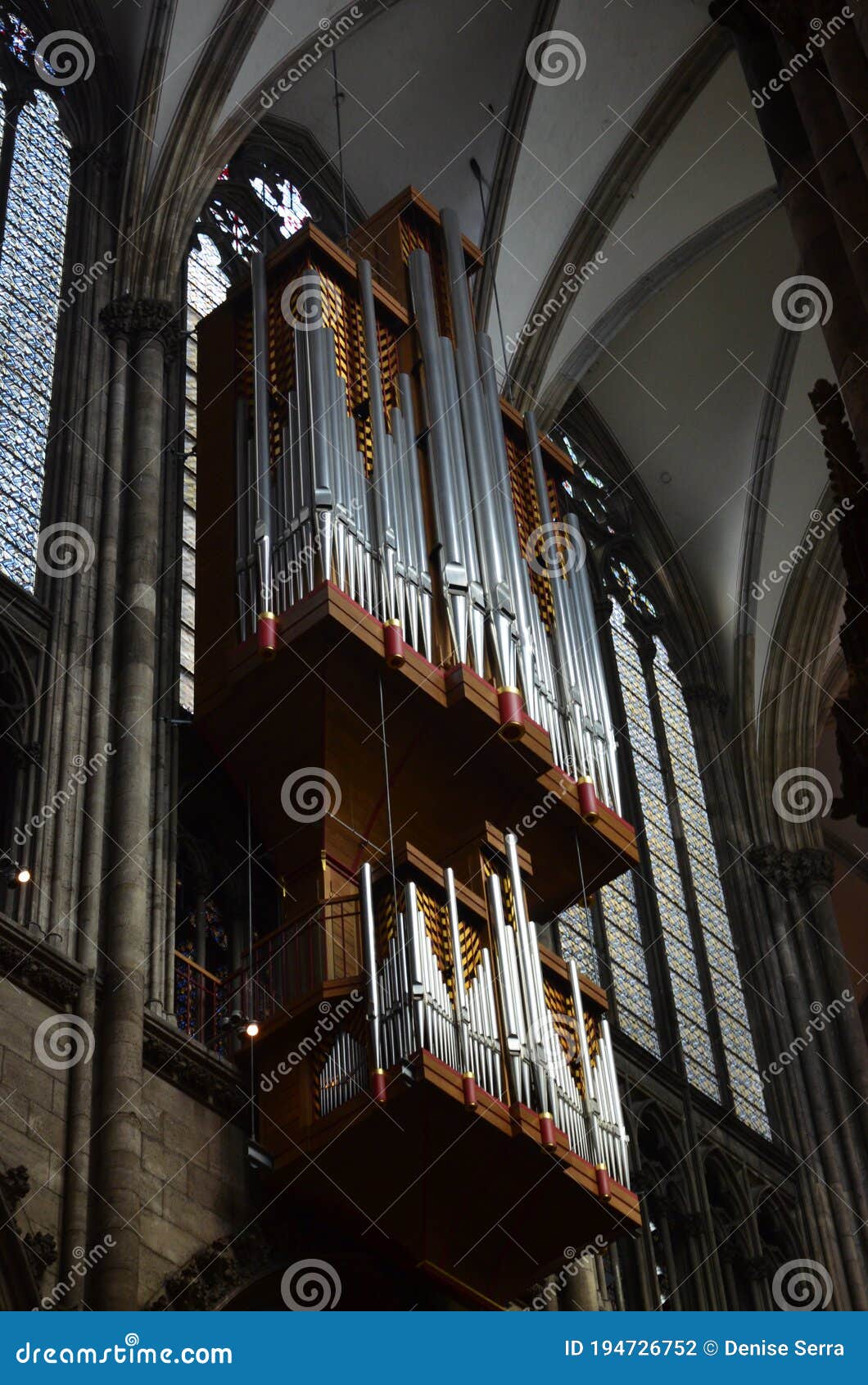 Pipe Organ Inside the Cologne Cathedral Stock Photo - Image of ...