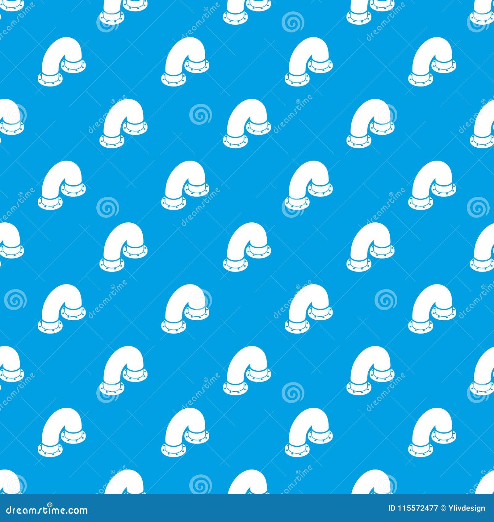 Pipe Pattern Vector Seamless Blue Stock Vector - Illustration of pipe ...