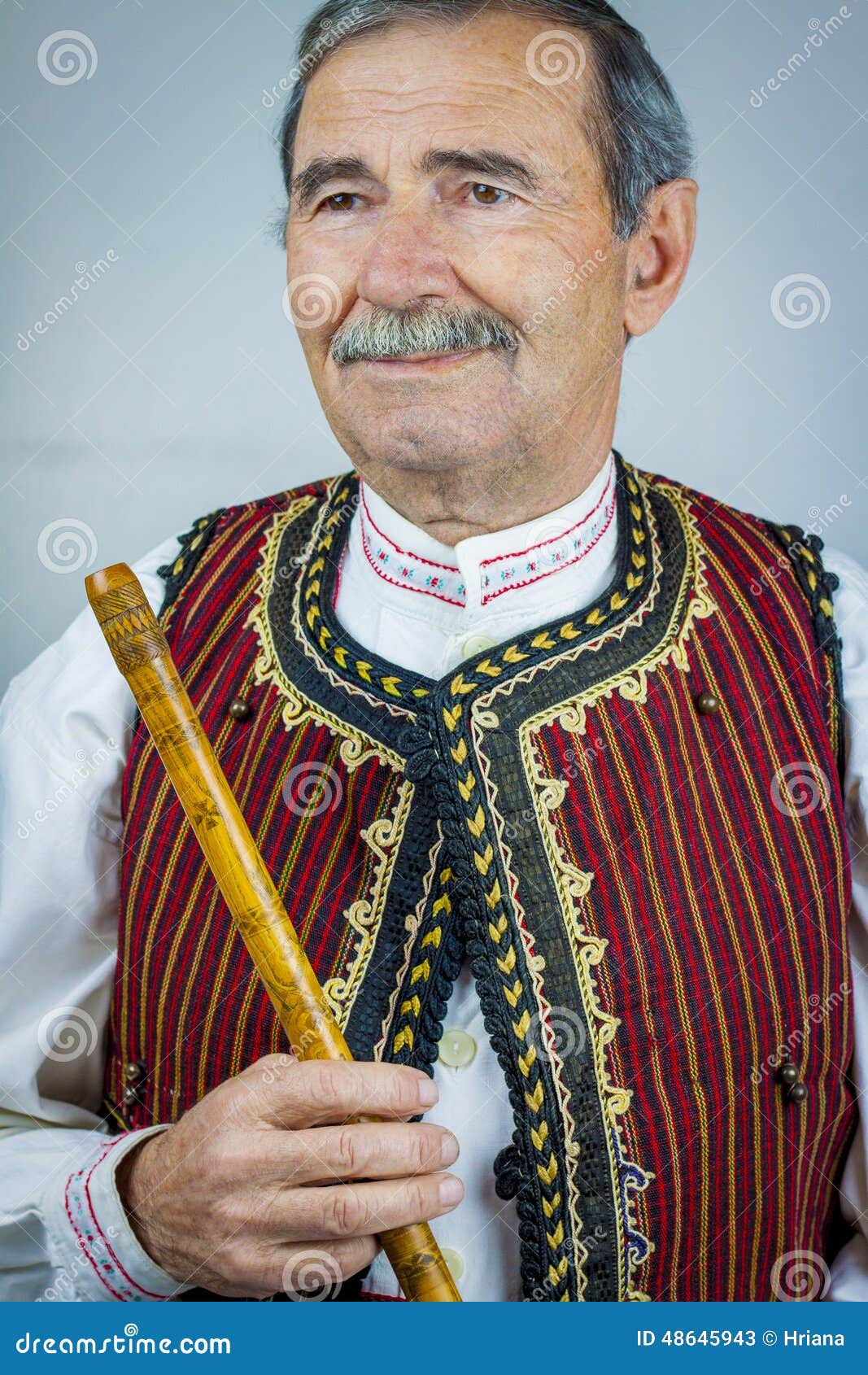 Pipe Player In Traditional Clothing Stock Photography | CartoonDealer ...