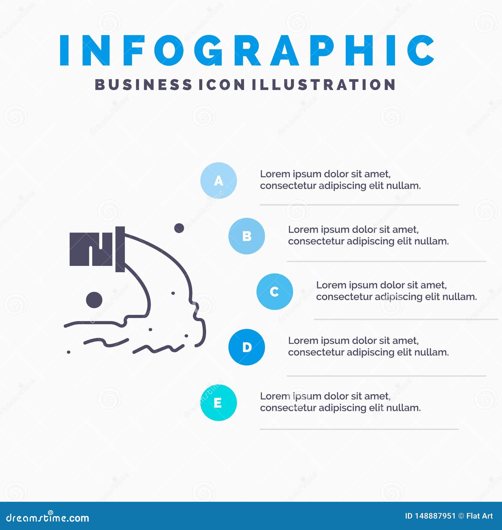 Pipe, Pollution, Radioactive, Sewage, Waste Solid Icon Infographics 5 ...
