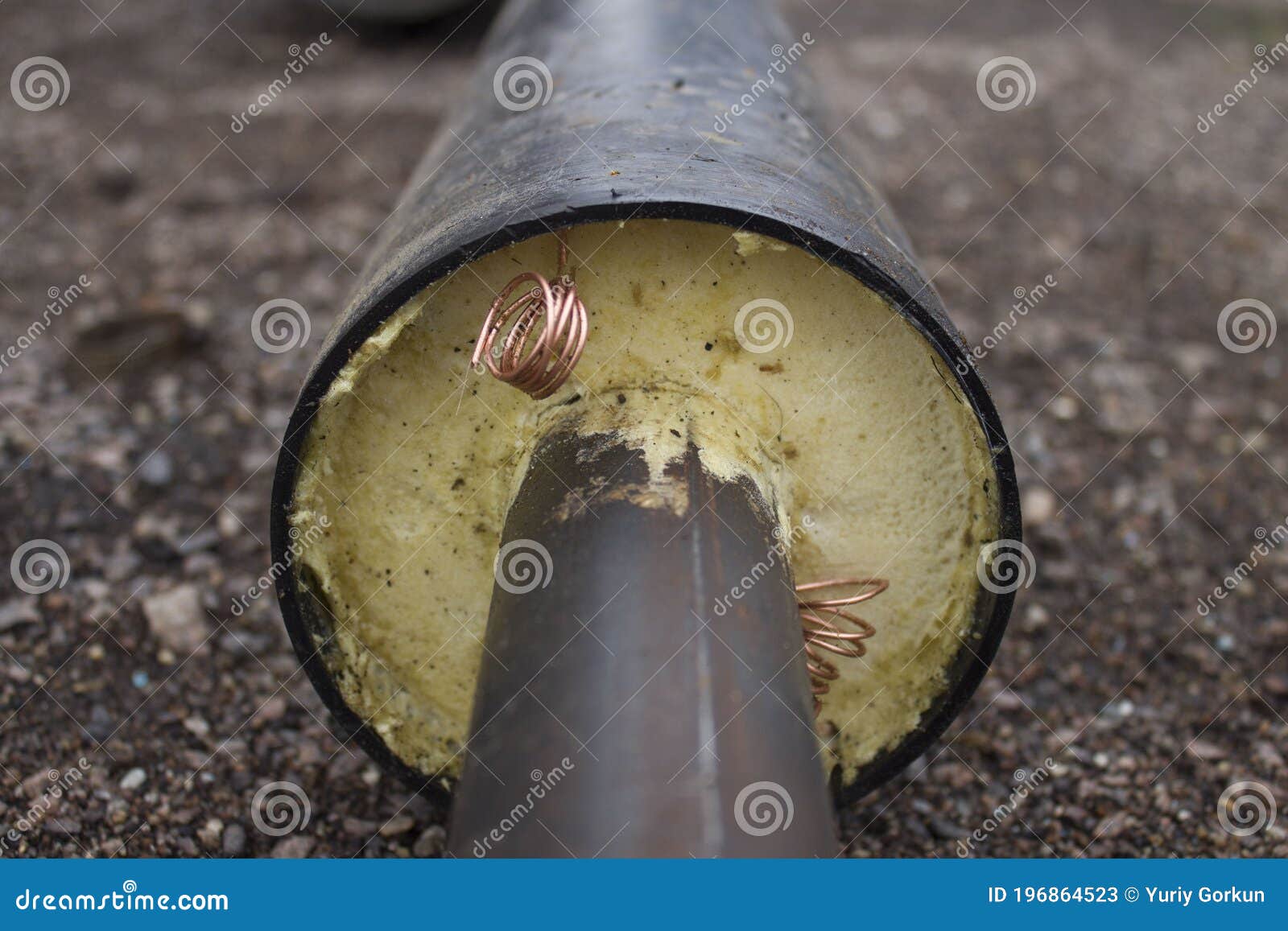 Pipe in Polyurethane Foam Insulation. Thermal Insulation of Pipes ...