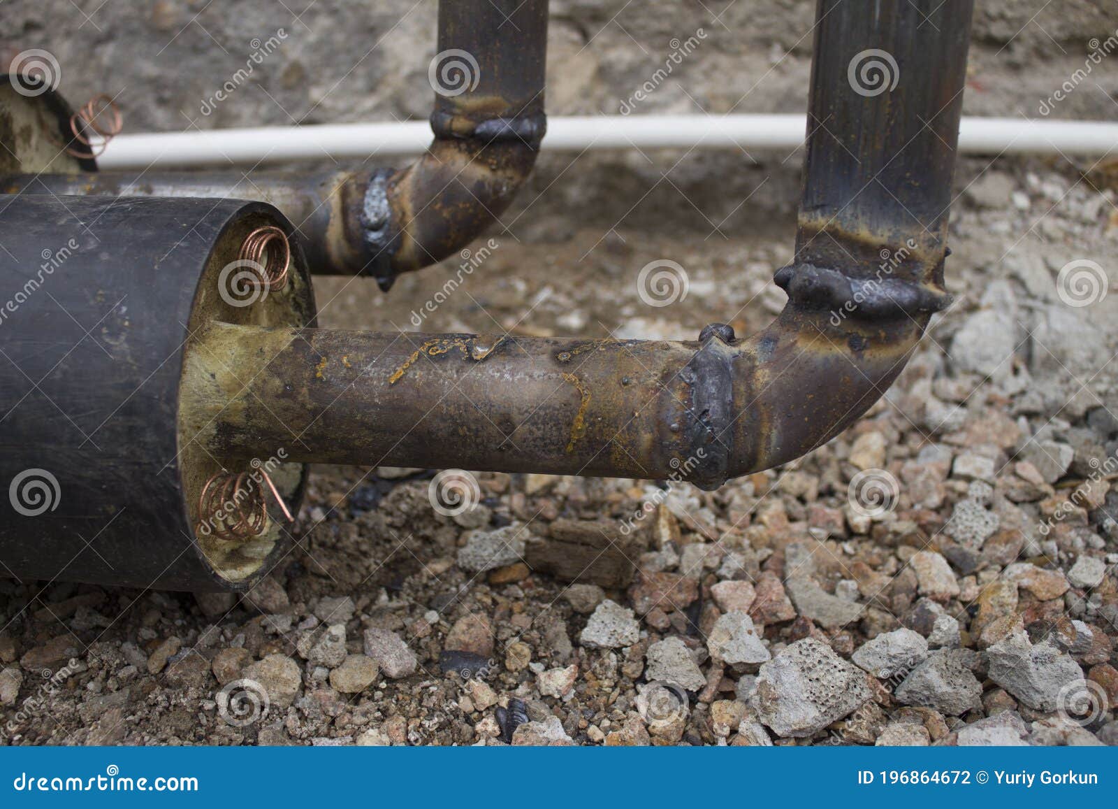 Pipe in Polyurethane Foam Insulation. Thermal Insulation of Pipes ...